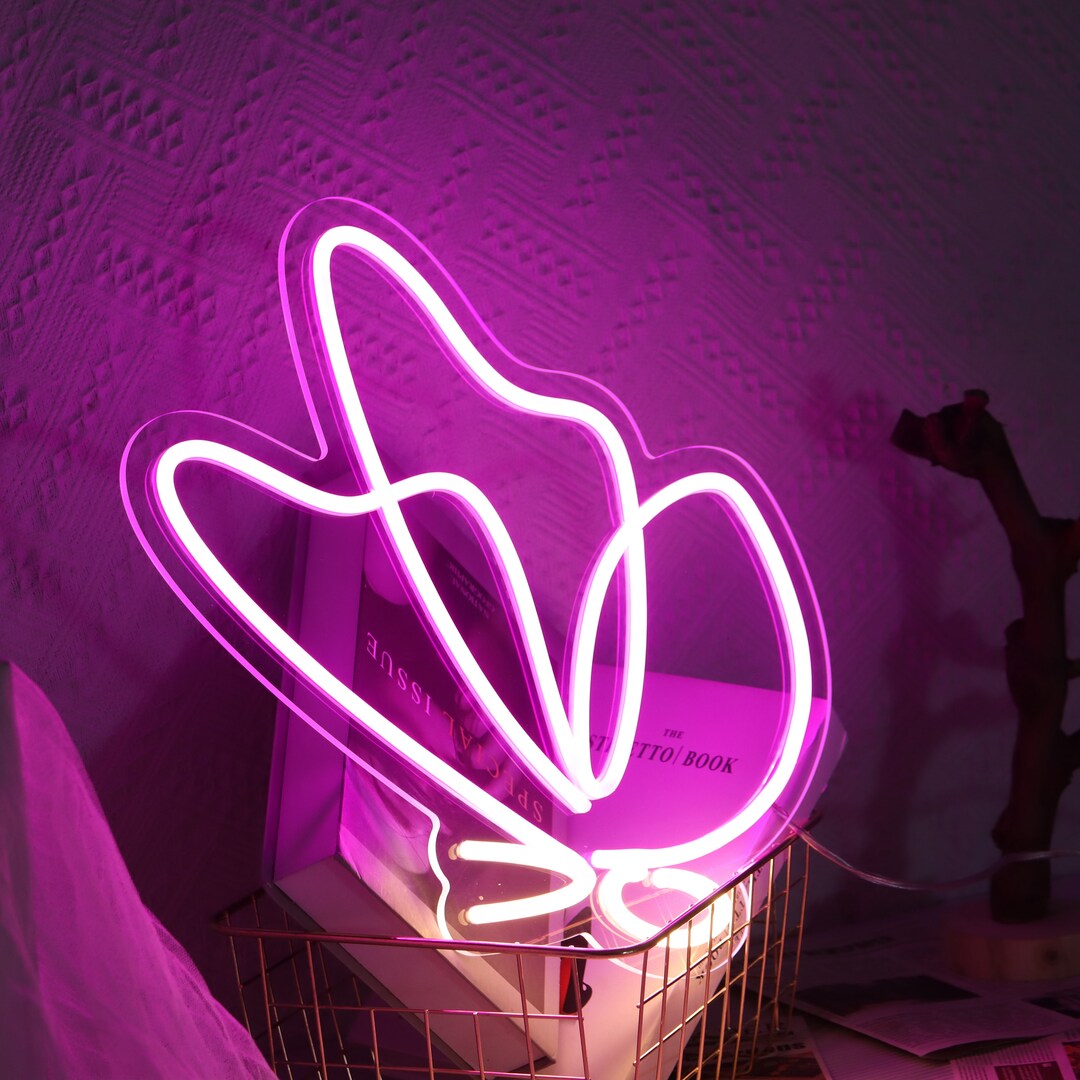 Butterfly Neon Sign Custom Teenage Girl Gifts, Neon Sign Custom Wall ...
