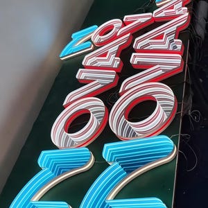 Personalized Business Sign With Track Channel Letters for Walls,mirror ...