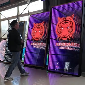 Custom Infinity Mirror Logo Sign,personalized Mirror Wall Decor,wall ...