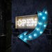 Marquee Light Retro Open Arrow Sign,customizable Marquee Sign,rustic ...