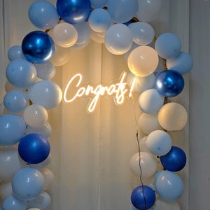 Congrats! Neon Sign for Wedding Valentines Day Party Celebration ...
