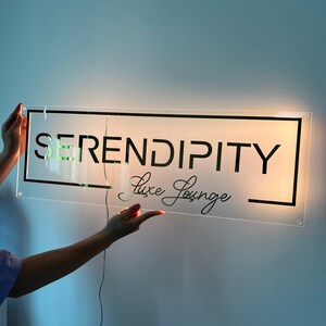 Custom 3D LED Backlit Sign,custom Beauty Bar Sign,personalized Wall ...