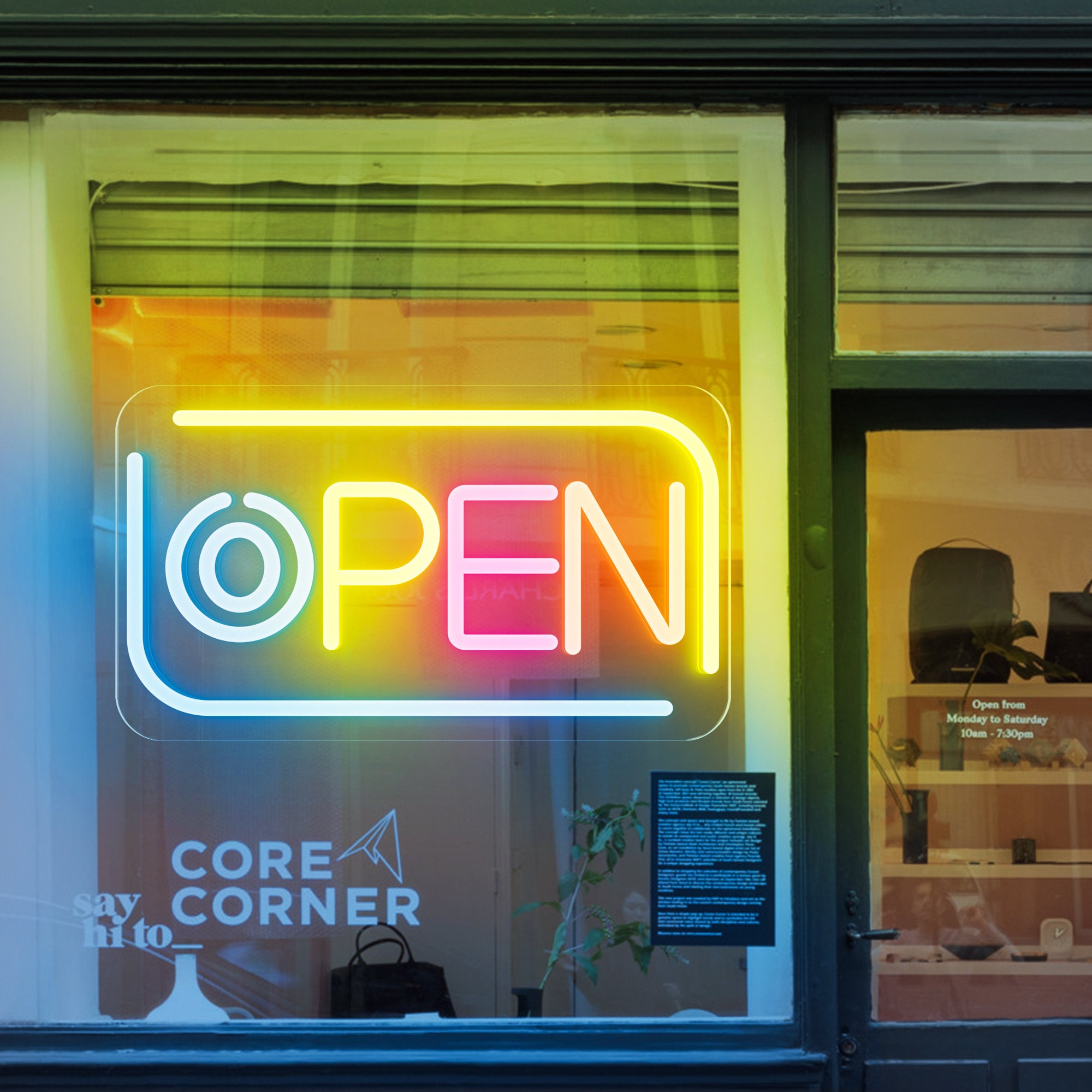 Open Welcome Sign for Shop Decor,contemporary Neon Light Art With ...