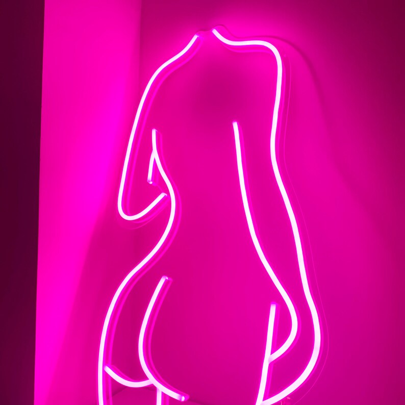 Sexy Lady Neon Sign Women Body Back Neon Lights Sign for - Etsy