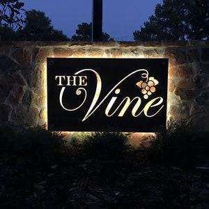 Custom Light Box Logo Sign, Handcrafted Business Name Plaque, LED ...