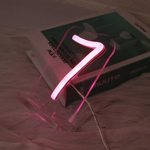 Custom Number Neon Sign,wedding Table Sign,light up Table Numbers,led ...