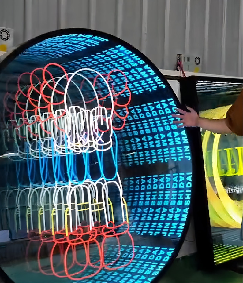Personalized LED 3D Logo Infinity Mirror Display,handcrafted Infinity ...