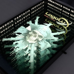 Infinity Mirror Logo,personalized Mirror Wall Decor,custom Infinity ...