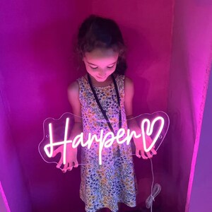 Custom Name Neon Sign for Kids, Neon Sign Bedroom Neon Sign Custom Neon ...