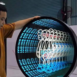 Personalized Illuminated Infinity Mirror,glowing Infinity Mirror Sign ...