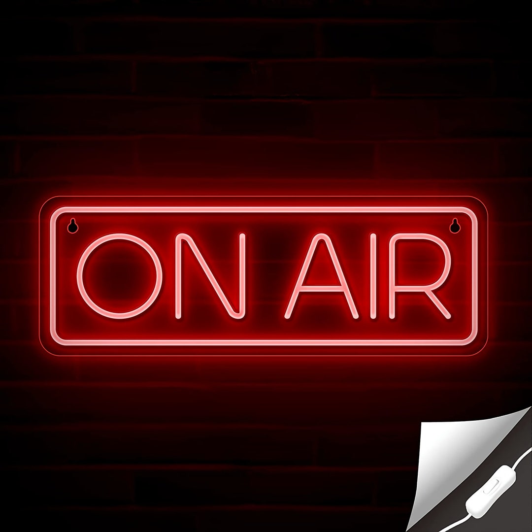 Live on Air Neon Sign for Streamers Live Streaming/recording Light Sign ...