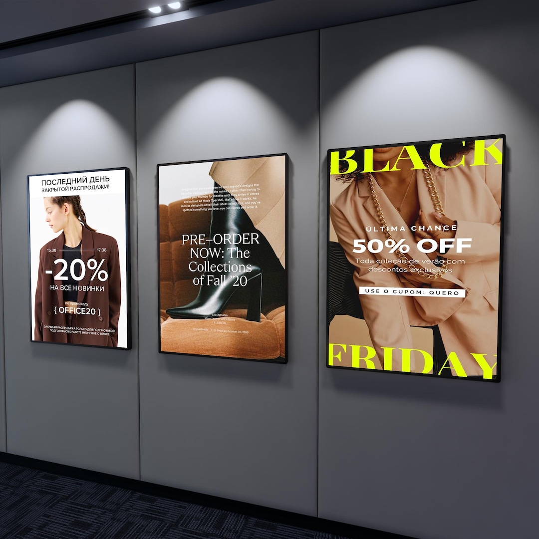 Custom Ultra-thin LED Light Box for Business Advertising Use,led Poster ...