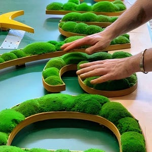 Customized Moss Logo,3d Moss Wall Letters, Shop Logo Sign,salon Logo ...