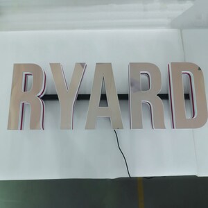 Custom 3d Infinity Mirror Led Letter,custom Bar Sign,custom Salon Led ...