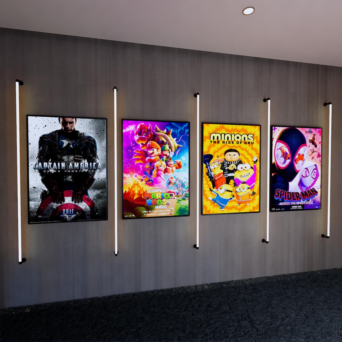 Movie Poster LED Light Box - Custom Illuminated Frame for Cinematic ...