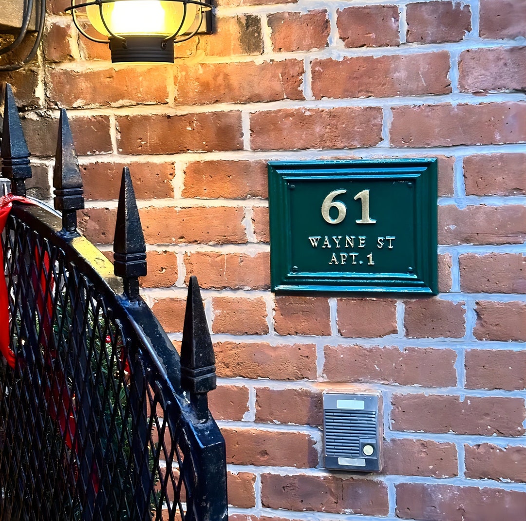 Custom Clean Modern House Numbers,outside Address Sign,address Plaque ...