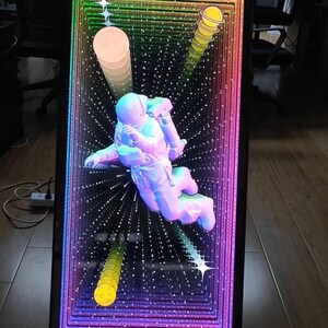 Personalized Illuminated Infinity Mirror,glowing Infinity Mirror Sign ...