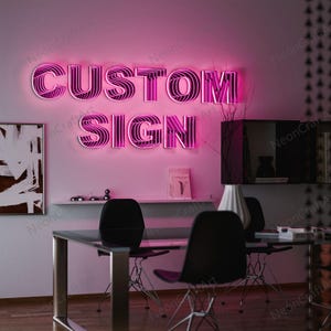 Infinity Mirror Personalized Sign With Track Channel Letters&number for ...