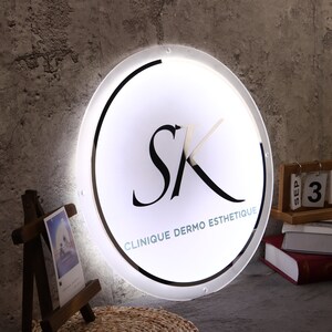 Custom 3D Acrylic Sign,custom LED Light Sign,custom Round Acrylic Sign ...