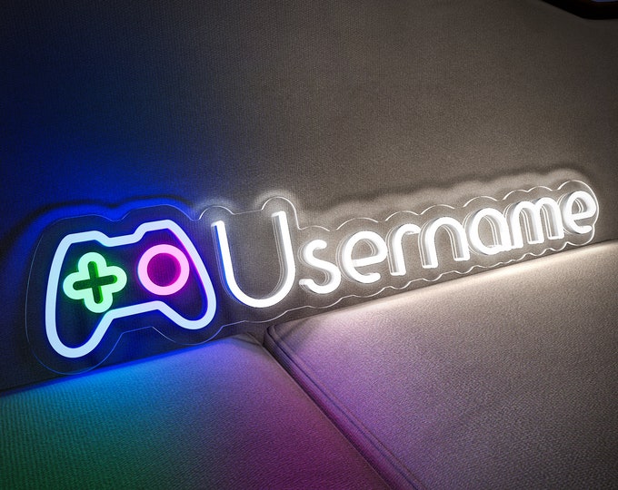 Twitch Channel Streaming Neon Sign Custom LED Sign Game Room or Twitch ...