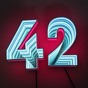 Custom Infinity Mirror Personalized Business Sign With Track Channel ...