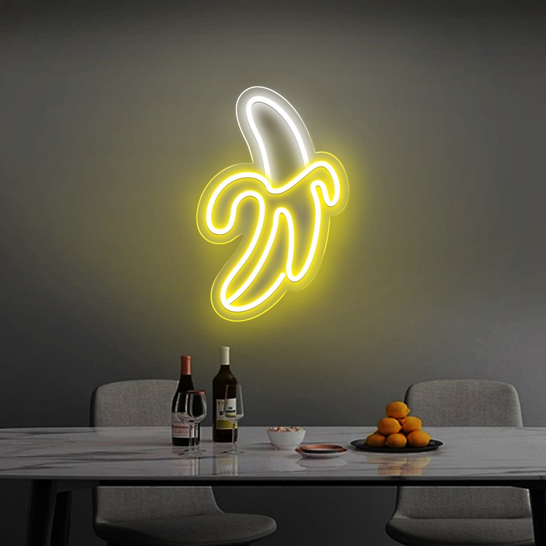 Banana Neon Signs,banana Neon Light LED Neon Lights for Wall Decor ...