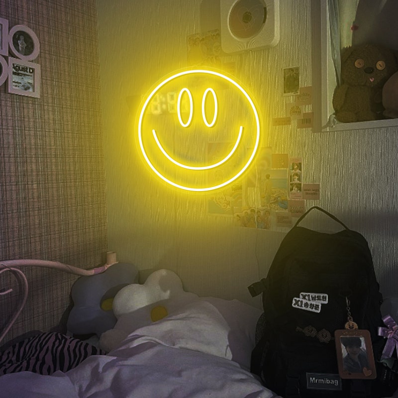 Neon Face Sign - Etsy