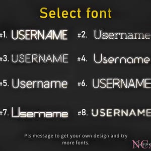 Personalized Gamer Tag Neon,custom Username Neon Sign,custom Game Logo ...