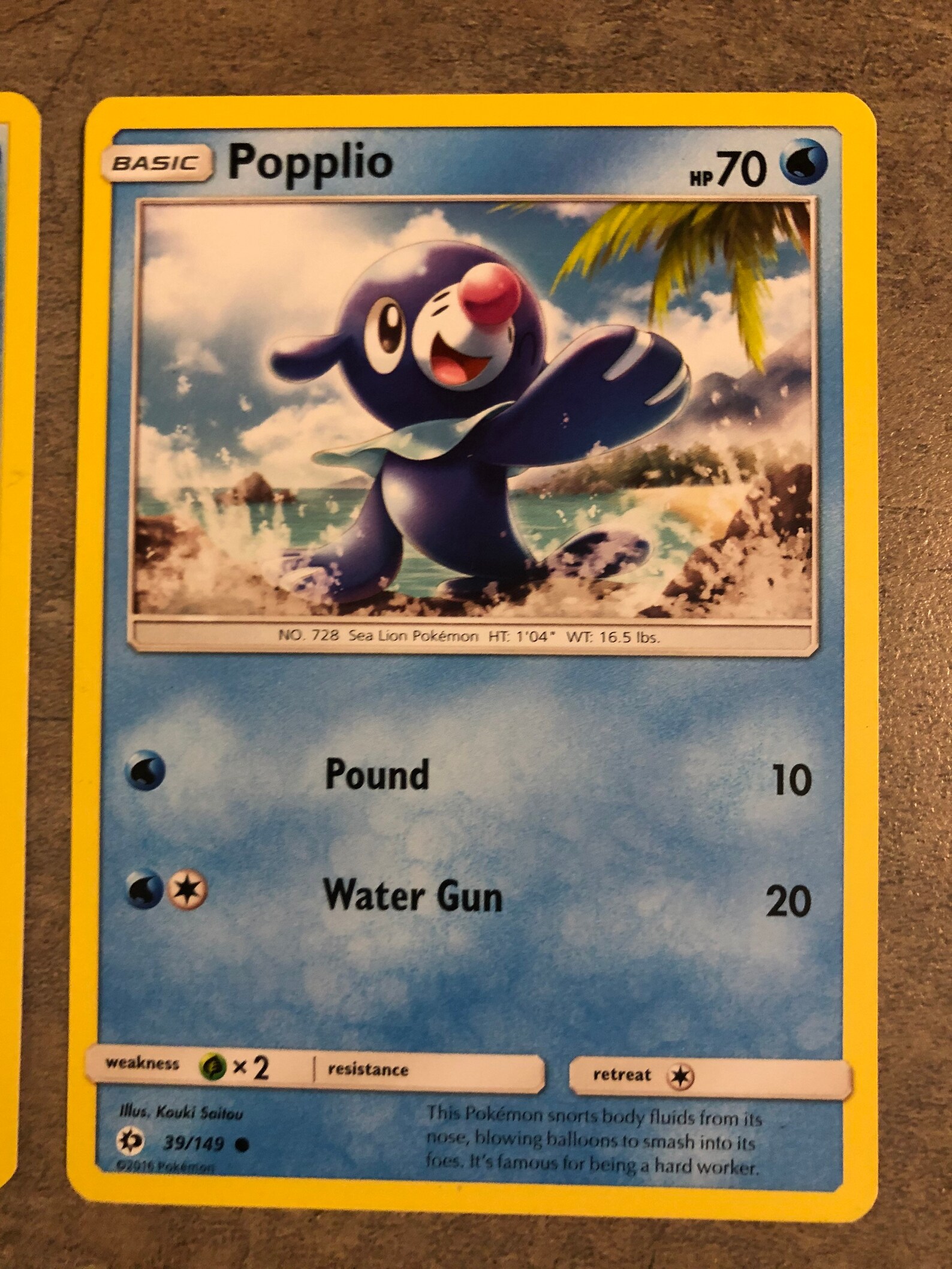 Pokémon cards 5 Water-type cards | Etsy