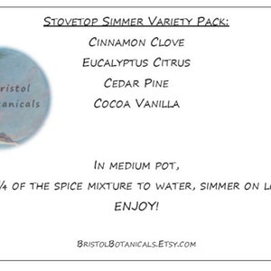 Simmering Spices Variety Pack - Etsy