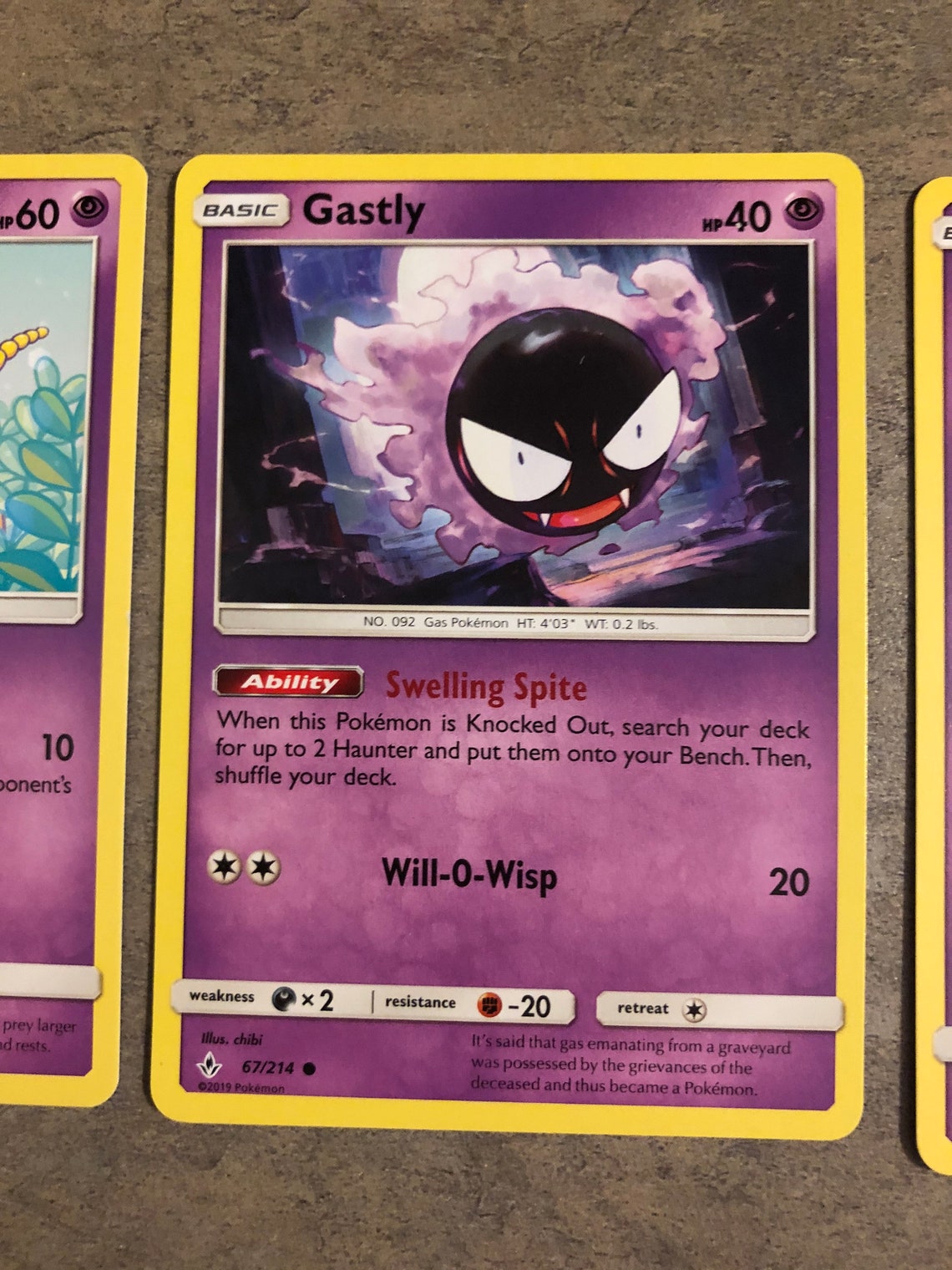 Pokémon Cards 5 Psychic Type New Trading Cards - Etsy