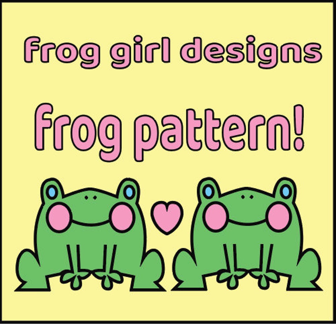 Frog Pattern! - Etsy
