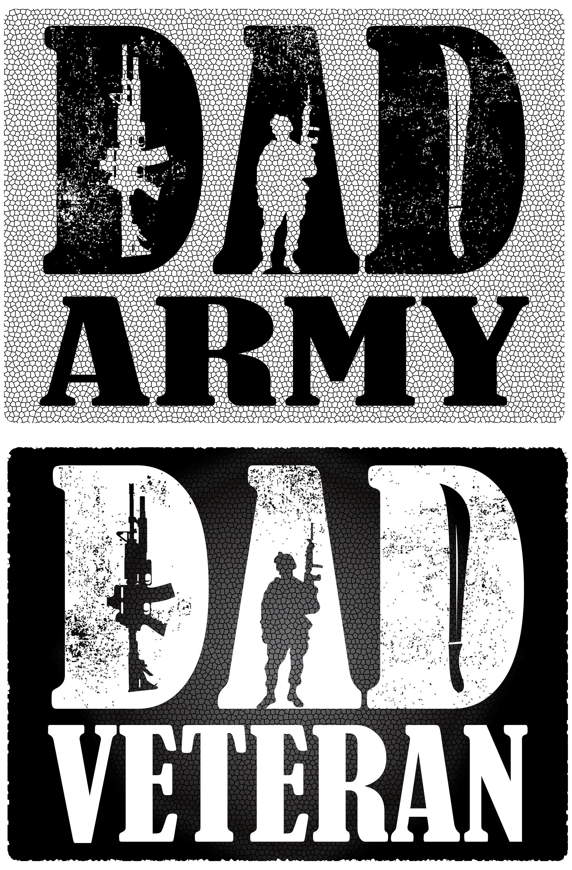 DAD Army, DAD Veteran, DAD Army Vector, Download Svg, Eps, Png, Cdr - Etsy