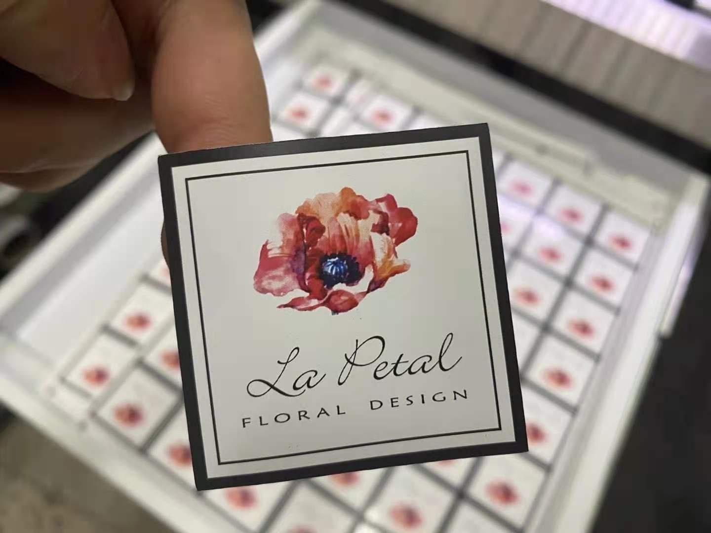 Customised Square Logo Vinyl Stickers, Various Sizes, Sticker Labels ...