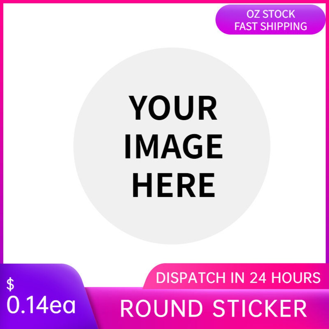 Customised Round Logo Vinyl Stickers, Various Sizes, Sticker Labels ...