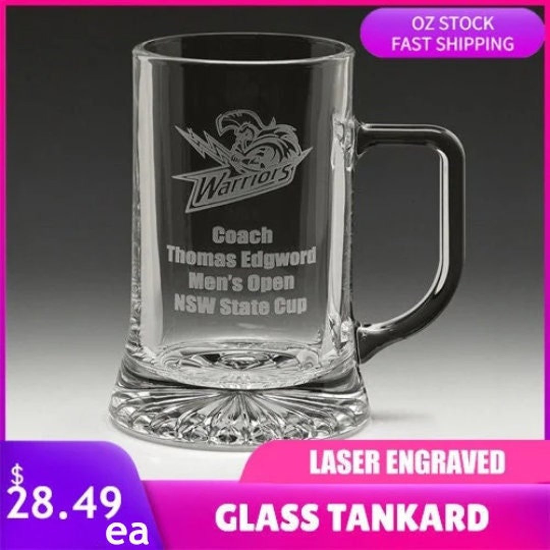 Birthday Beer Mug 500ml, Tankard Glass, Wine Glass Personalize ...