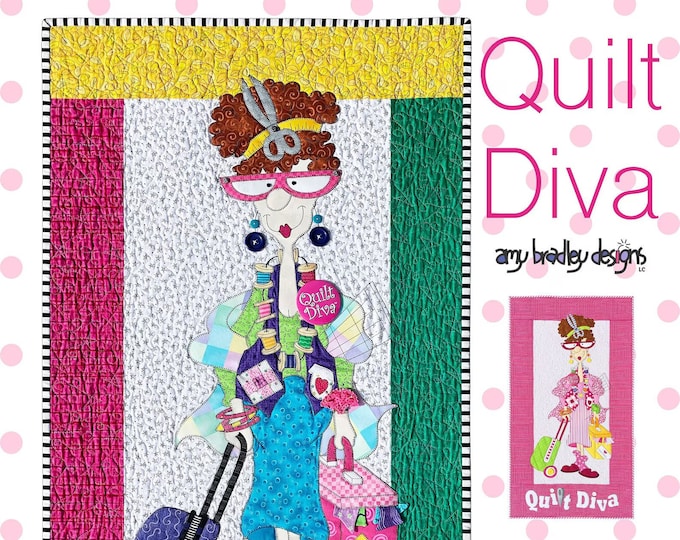 Quilt Diva Pattern Includes Diva Button by Amy Bradley Designs - Etsy
