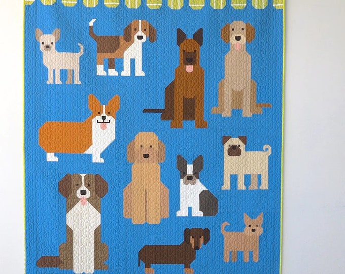Dog Park - Sampler Quilt Pattern - by Elizabeth Hartman - Paper Pattern ...