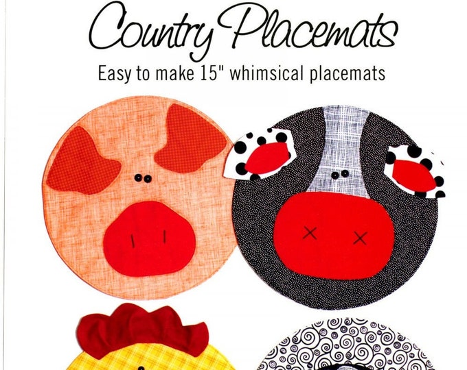 Country Placemats Pattern by Cotton Ginnys - Etsy