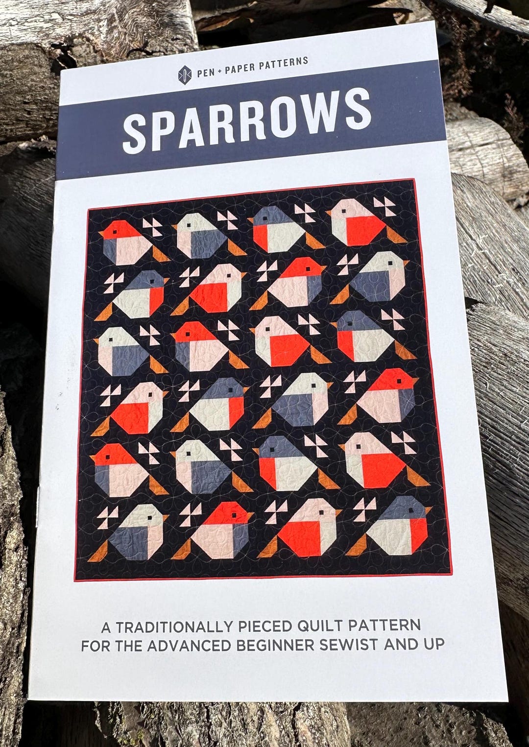 Sparrows, Quit Pattern by Pen +paper Patterns- Advanced Beginner - Etsy