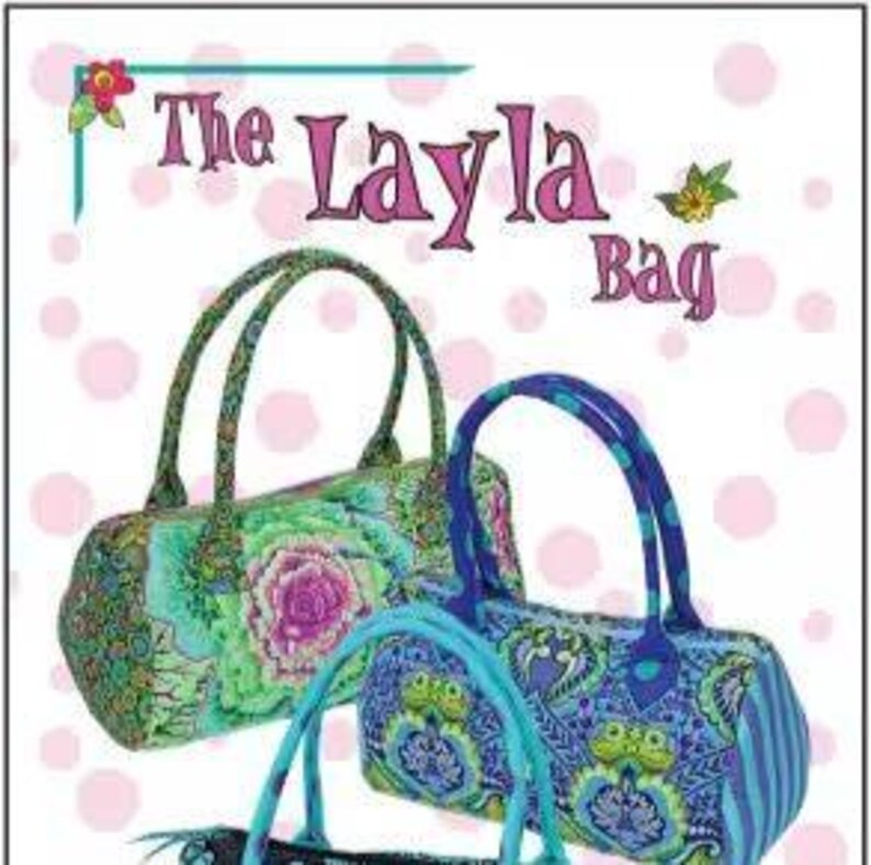 Layla Bag Sewing Pattern – Zippered Top, Divided Pockets (paper Pattern ...