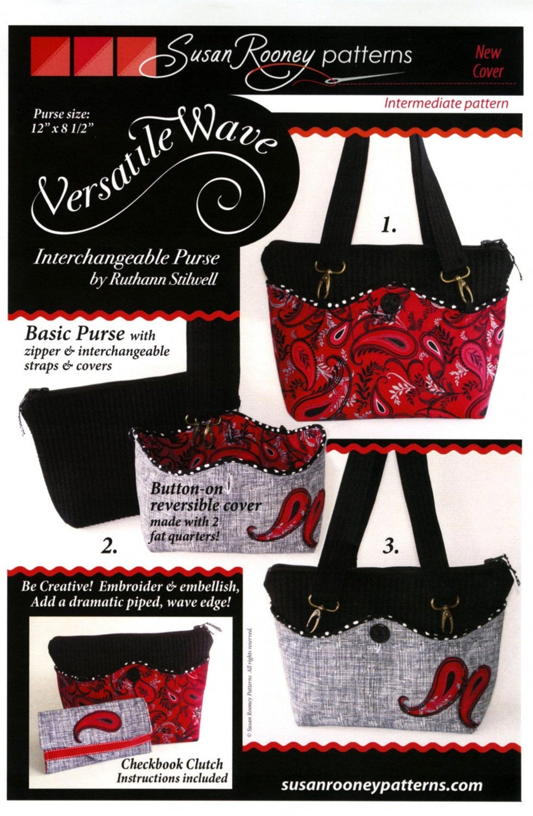 Versatile Wave Purse Basic Purse Patterns, One Bag Many Looks Just Change the Outside - Etsy