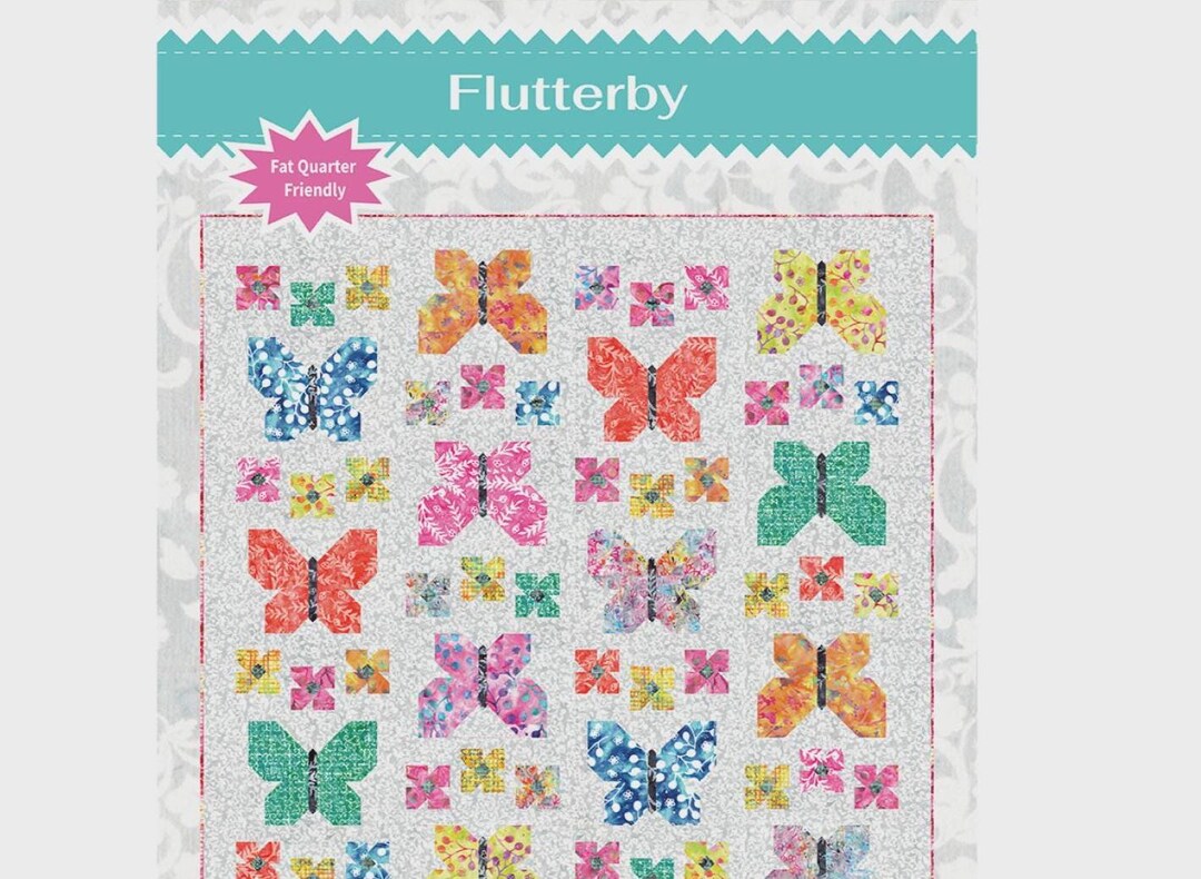 Flutterby- Quilt Pattern - From Blooming Boldly - Etsy