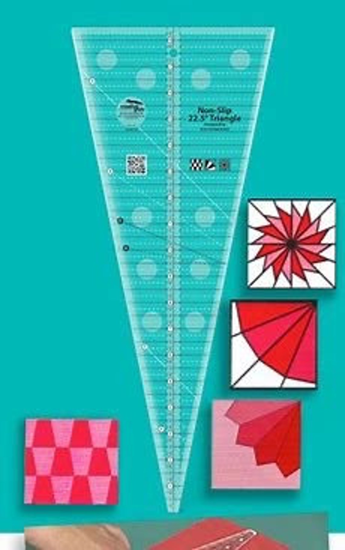 Creative Grids 22.5 Degree Triangle Quilt Ruler CGREU3 - Etsy