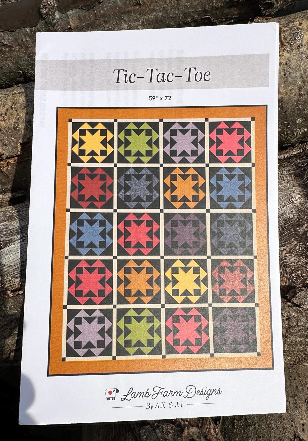 Tic Tac Toe- Quilt Pattern - by Lamb Farm Designs - LFD-168 - Etsy