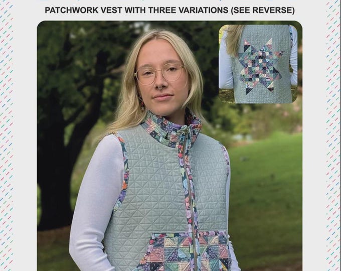 Wild Friends Quilted Elements a Companion to the Elemental Coat Pattern by Crinkle Dreams - Etsy