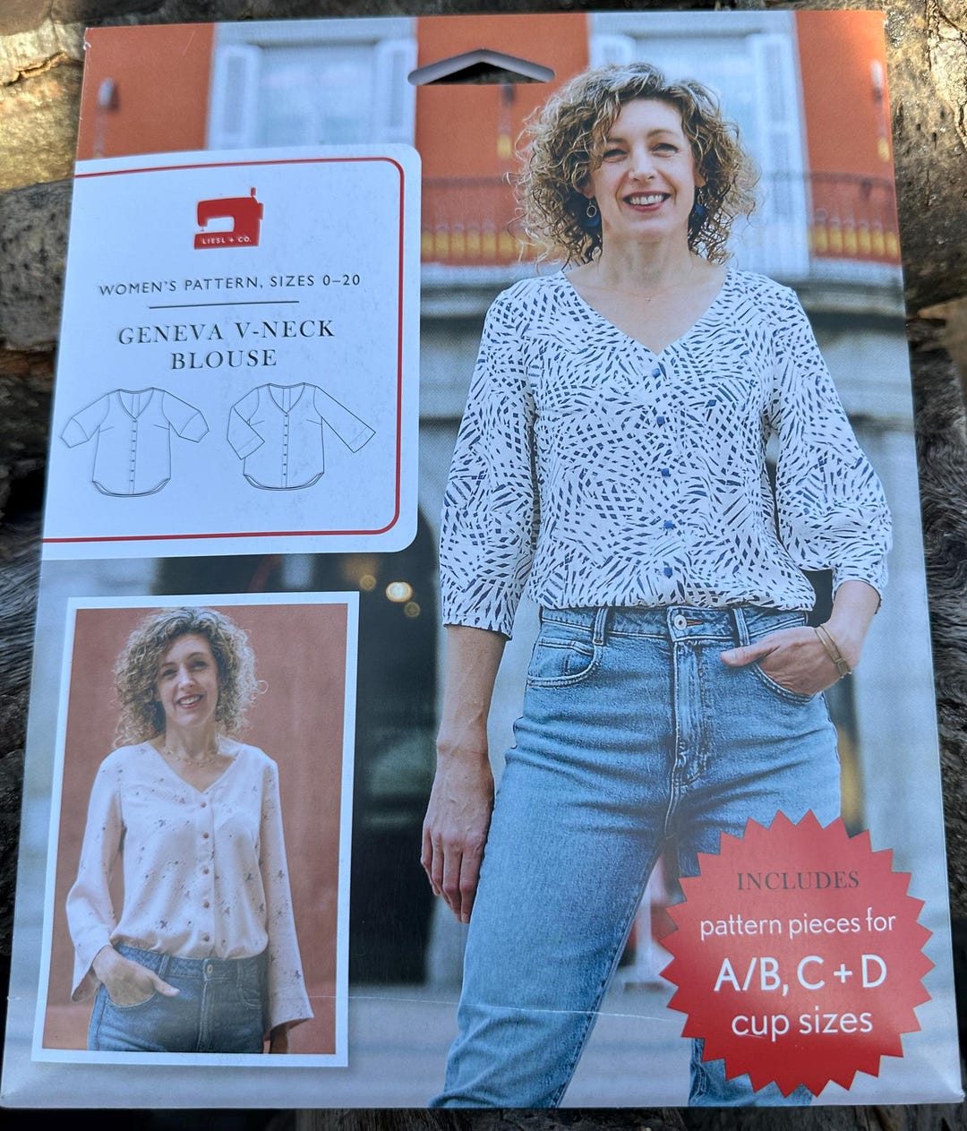 Geneva V-neck Blouse- Sewing Pattern - by Liesl + Co- LC044GB - Etsy