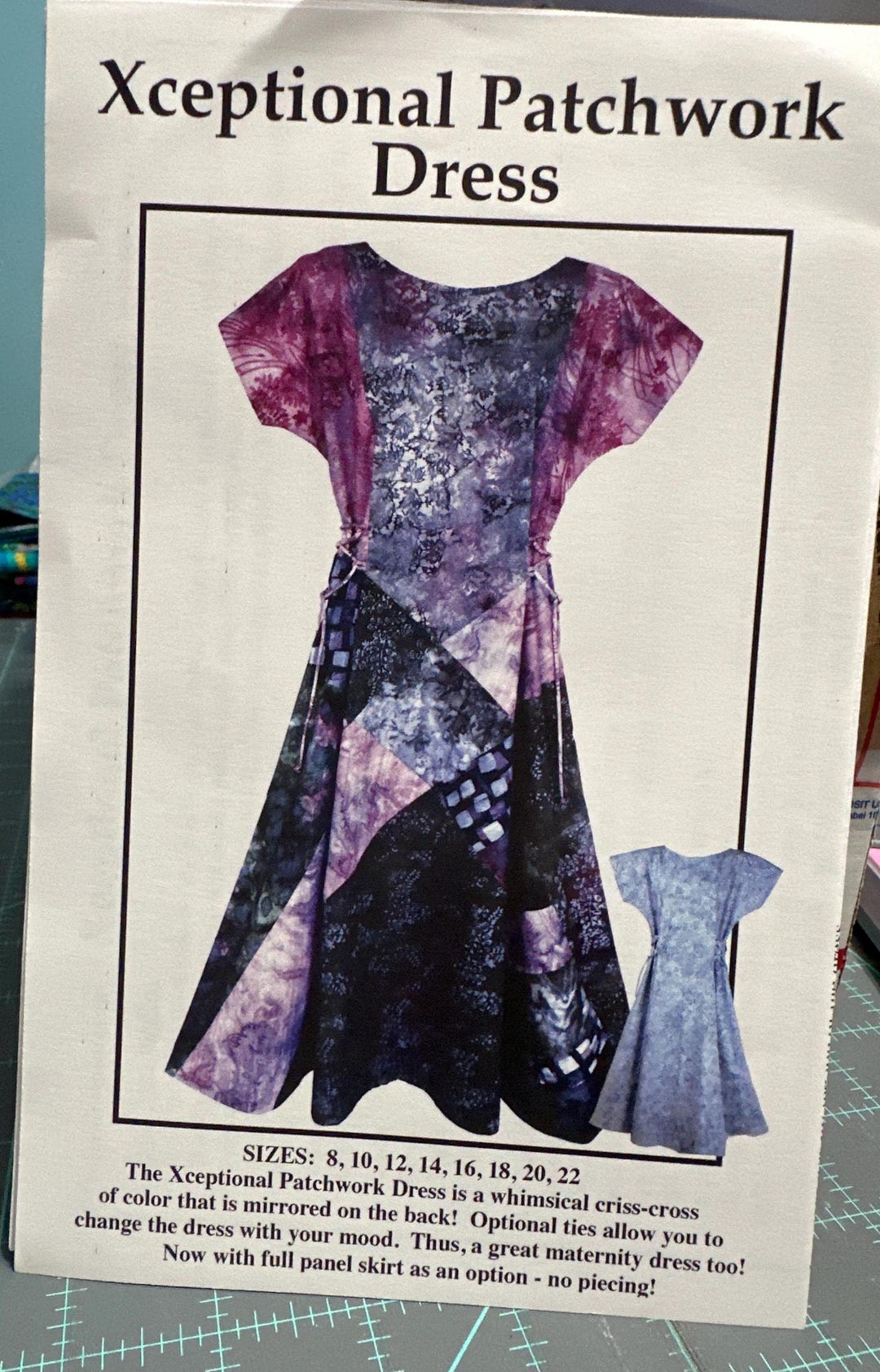Patchwork Dress Pattern: Fit & Flare, Sizes 8-22 (uncut) - Etsy