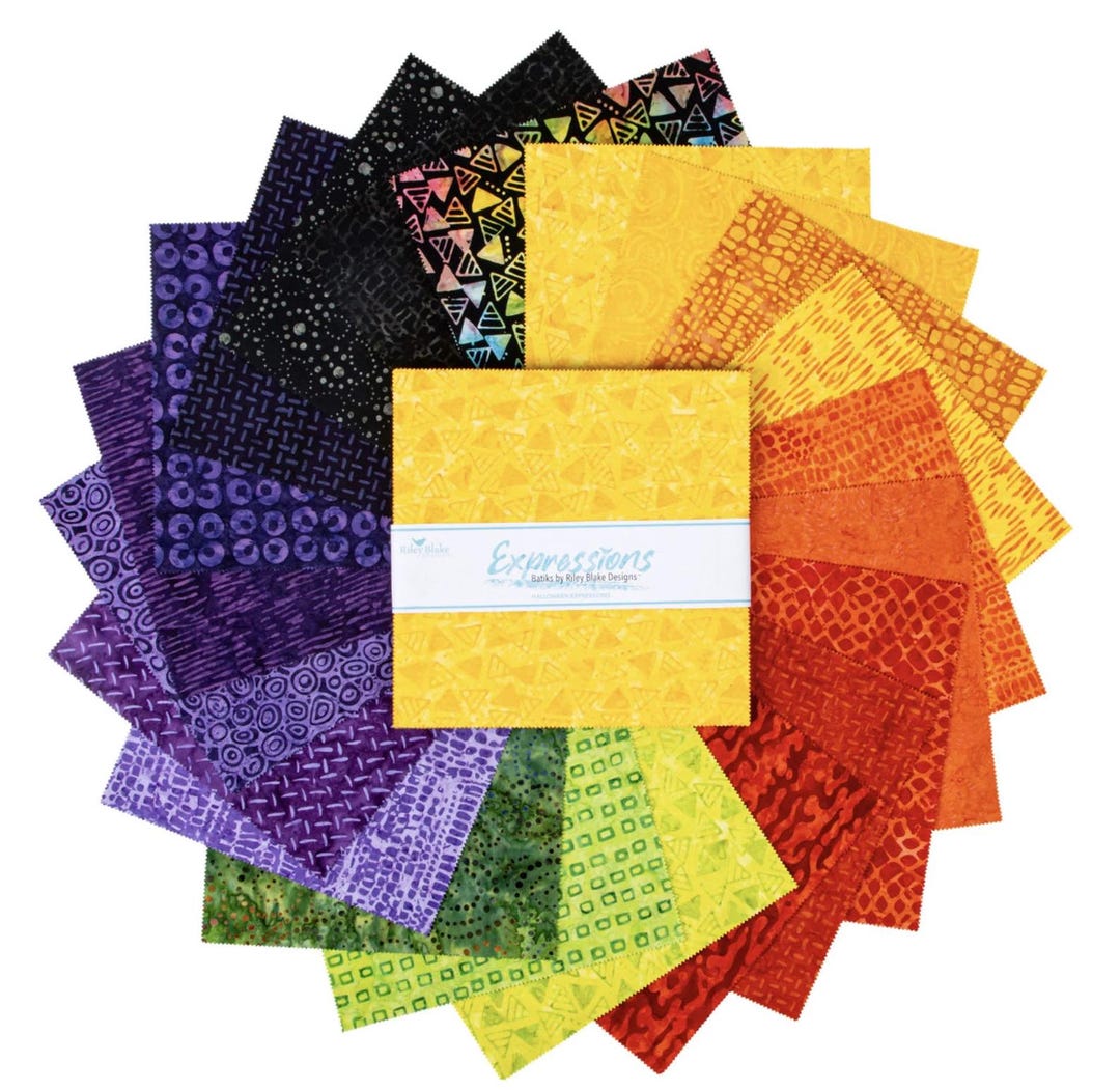 Expressions Batiks Halloween Expressions 10" Stacker by Riley Blake - Etsy