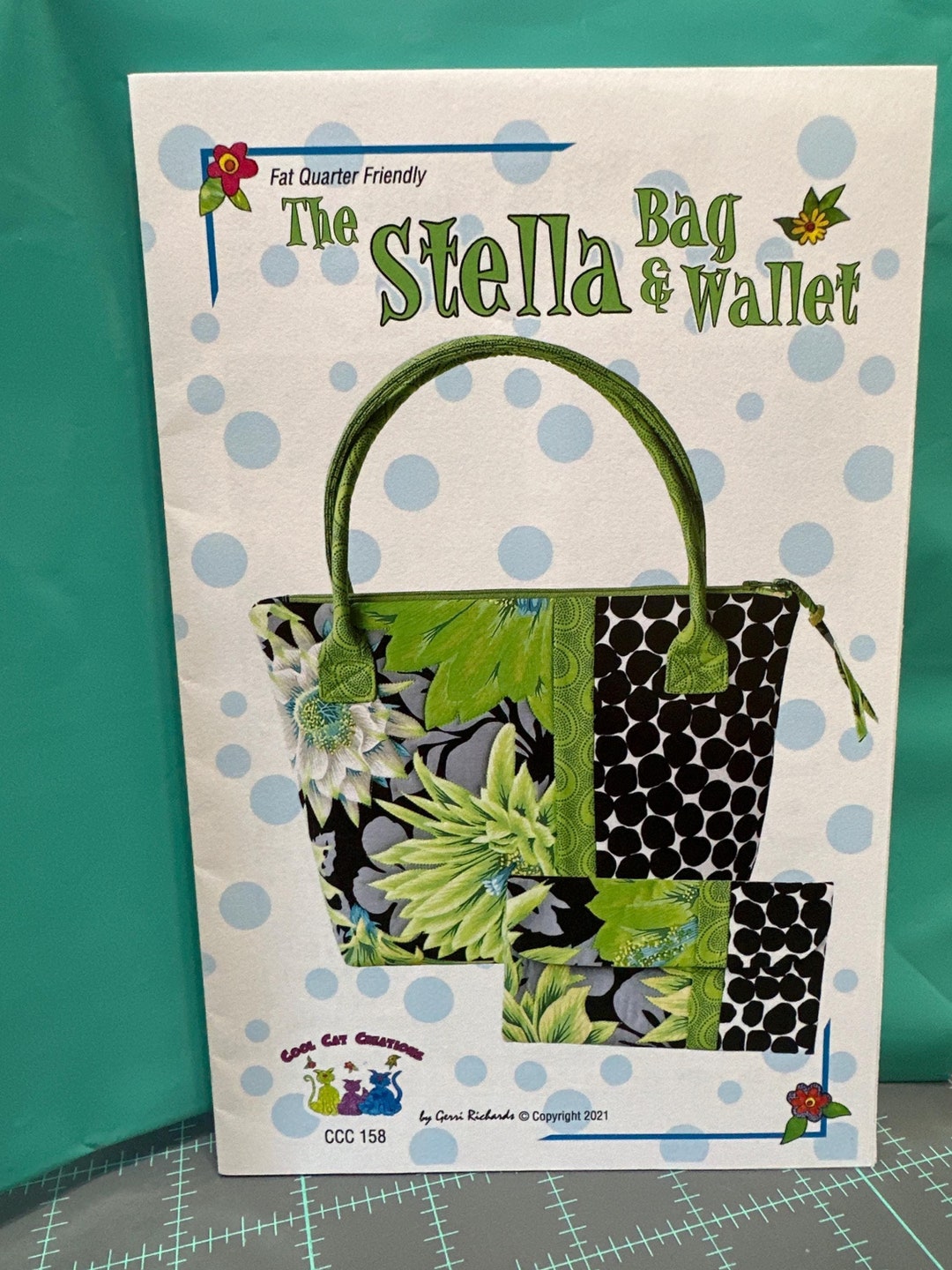The Stella Bag and Wallet Paper Pattern, by Cool Cat Creations, Fat ...